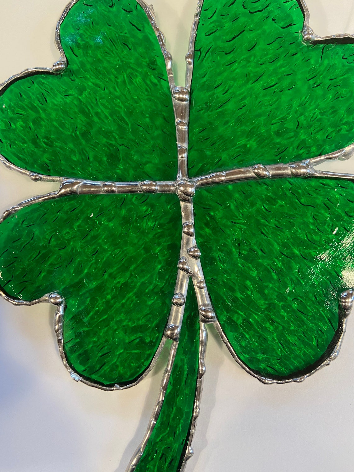 Shamrock in Stained Glass Stained Glass Shamrock Shamrock | Etsy