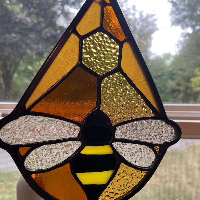 Stained Glass Bee - Etsy