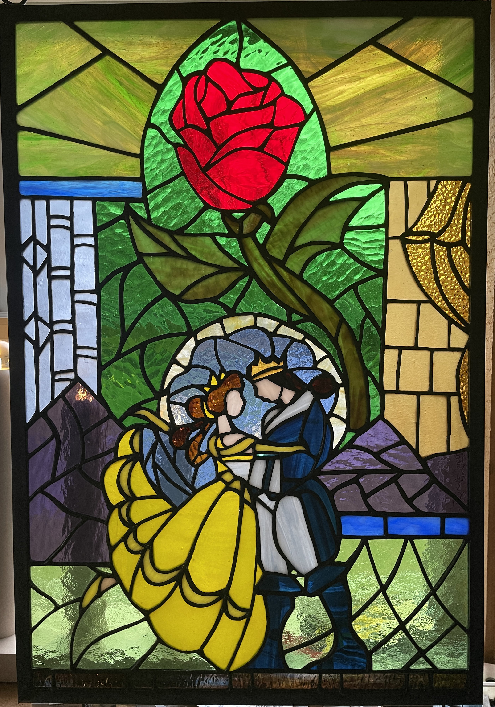 Beauty And The Beast Stained Glass Beauty And The Beast Stained Glass