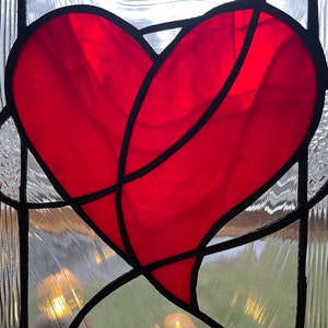 Heart in Stained Glass, Stained Glass Heart, Glass Gifts, Valentine's ...