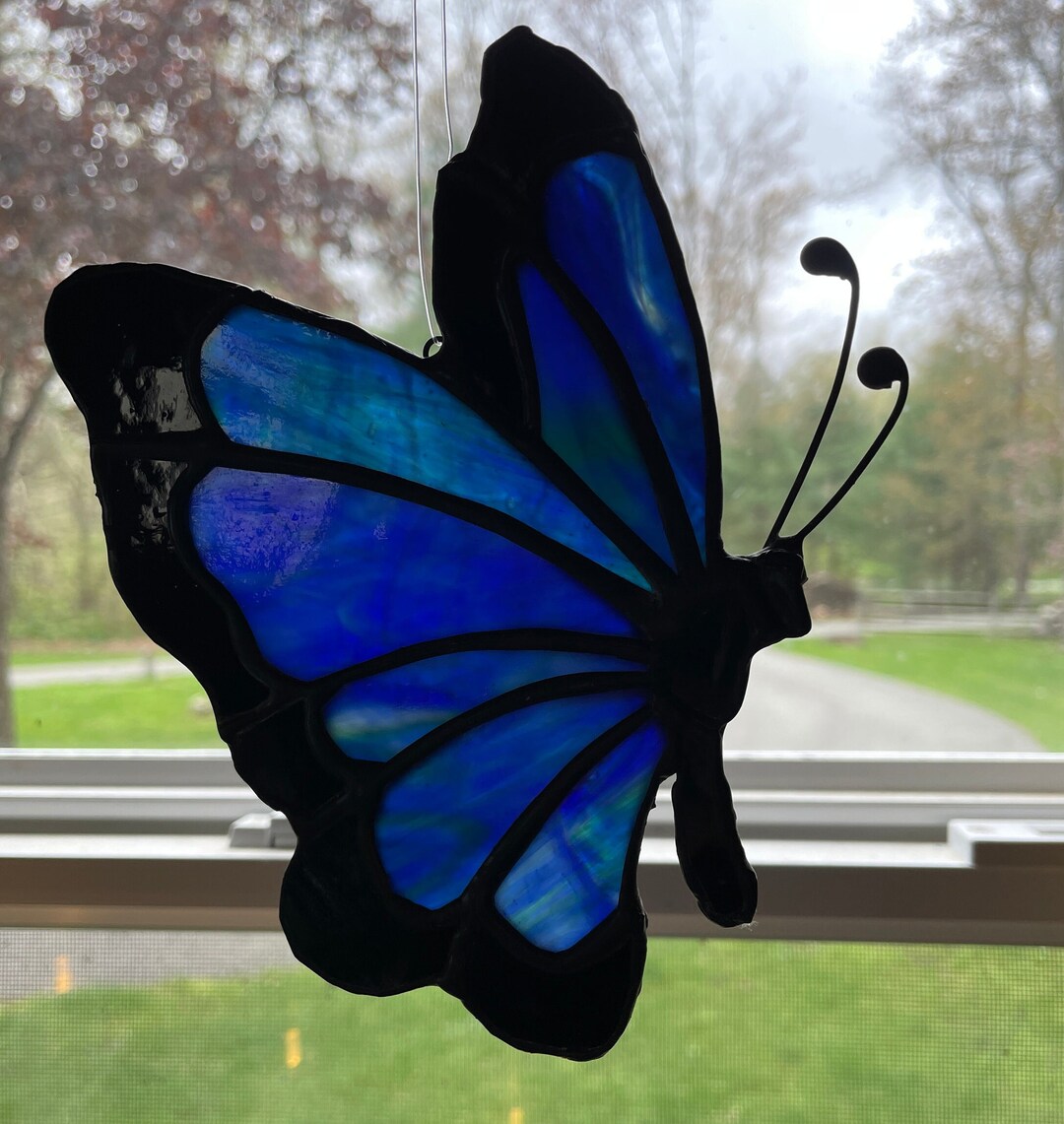 Butterfly in Stained Glass, Stained Glass Butterfly, Stained Glass Art ...