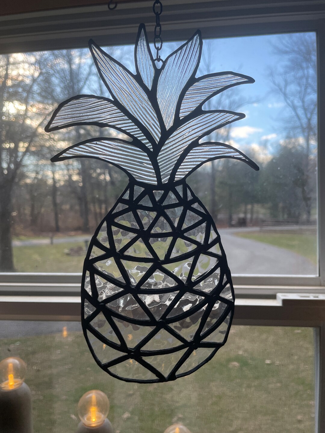 Pineapple in Stained Glass, Stained Glass Pineapple, Glass Art ...
