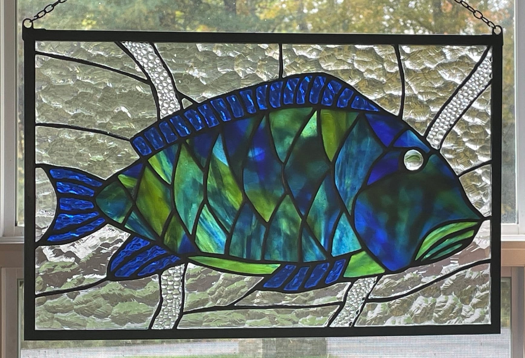 Simple Stained Glass Fish
