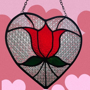 Stained Glass Heart, Valentine's Day, Gifts, Glass Art, Stained Glass ...