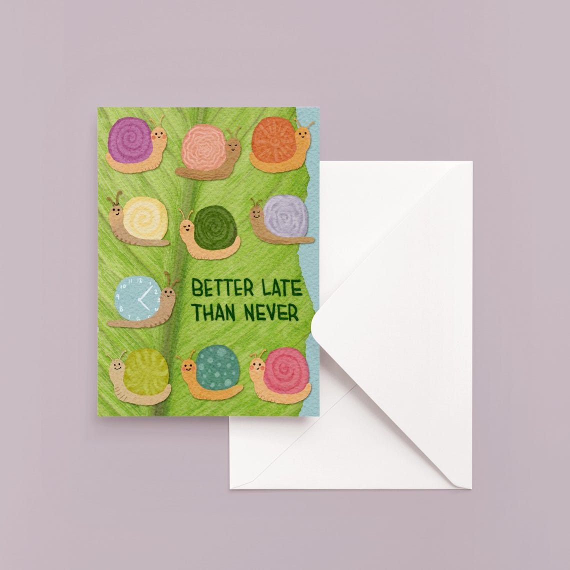 Snails Greeting Card - Birthday - Etsy