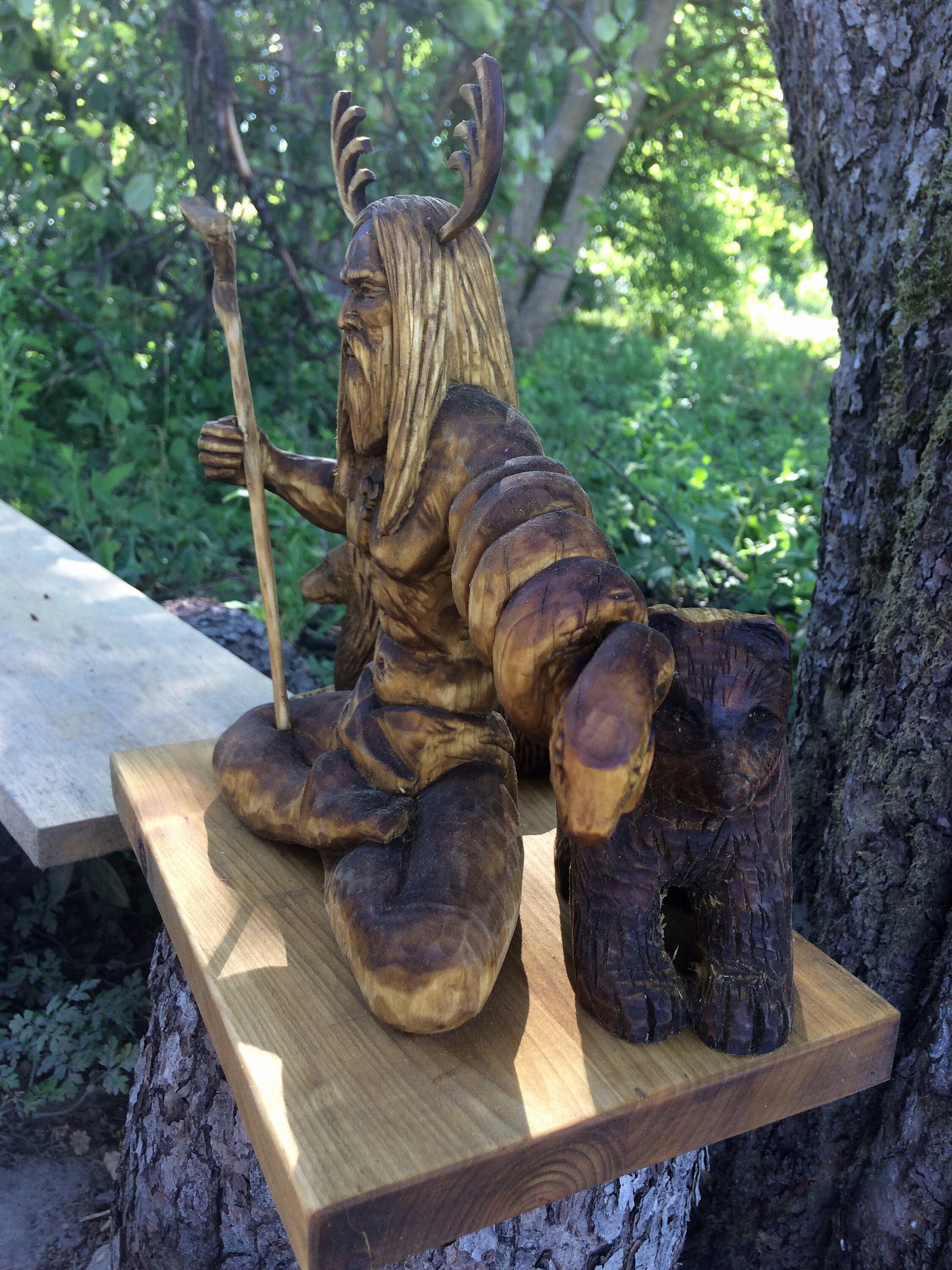 Cernunnos the Statue of Cernunnos Celtic God | Etsy