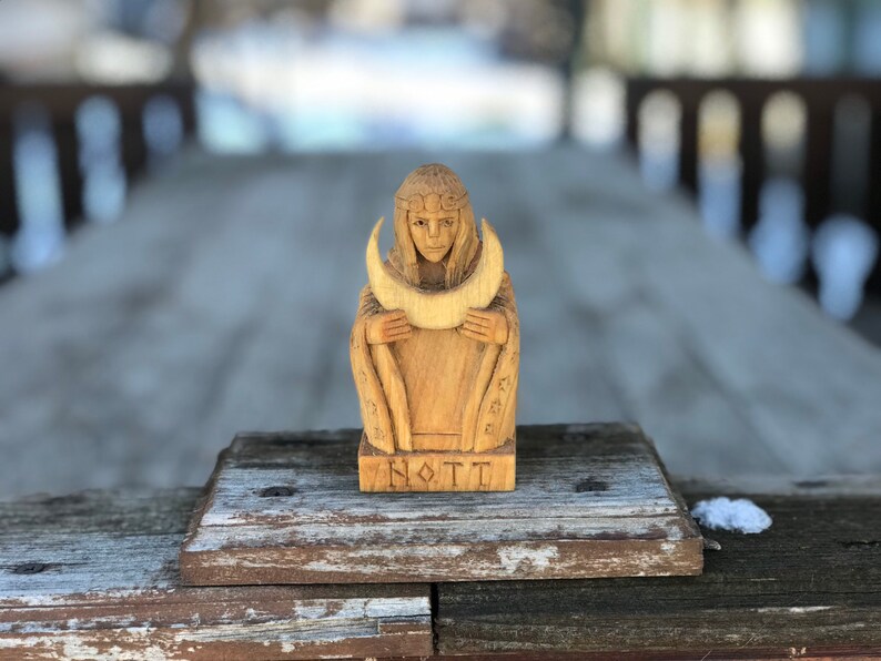 Nott, the Statue of Nott, Nordic Gods - Etsy