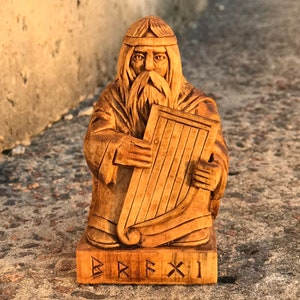 Bragi, the Statue of Bragi, Nordic God - Etsy