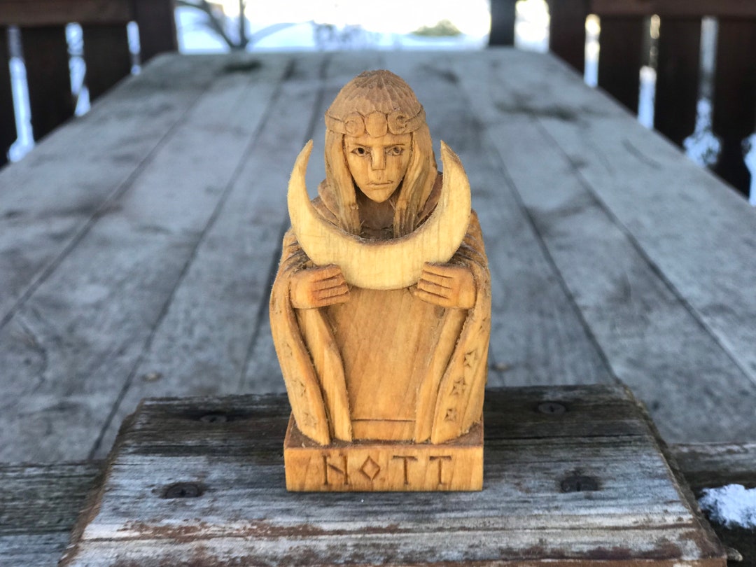 Nott, the Statue of Nott, Nordic Gods - Etsy