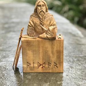 Vidar, the Statue of Vidar, Nordic God, Scandinavian God Vidar, Asatru ...