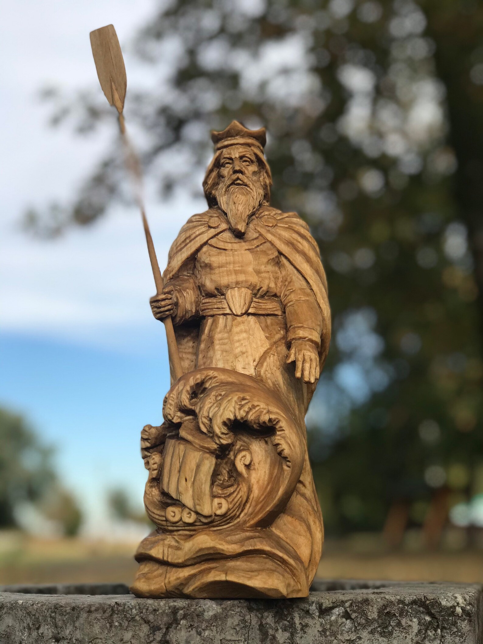 Njord the Statue of Njord Nordic God Scandinavian God - Etsy