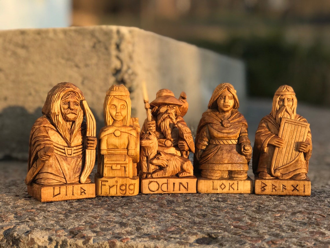 Bragi the Statue of Bragi Nordic God - Etsy