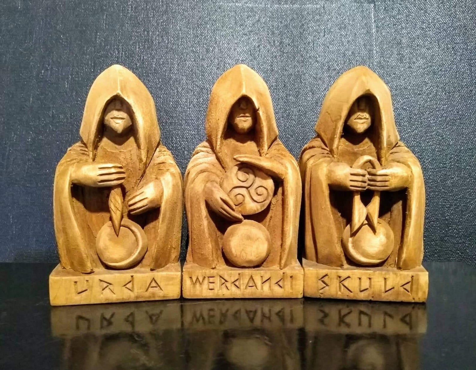 Norns Urda Verdandi Skuld the Nornir Nordic Gods Heathen | Etsy