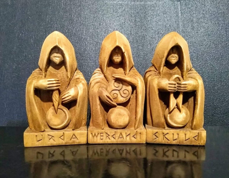 Norns Urda Verdandi Skuld the Nornir Nordic Gods Heathen - Etsy