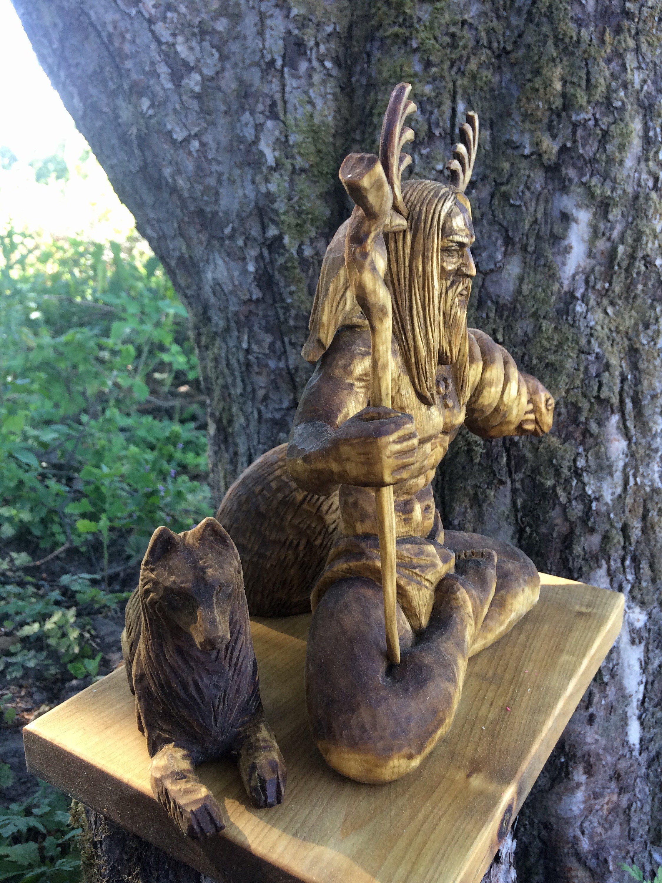 Cernunnos the Statue of Cernunnos Celtic God | Etsy