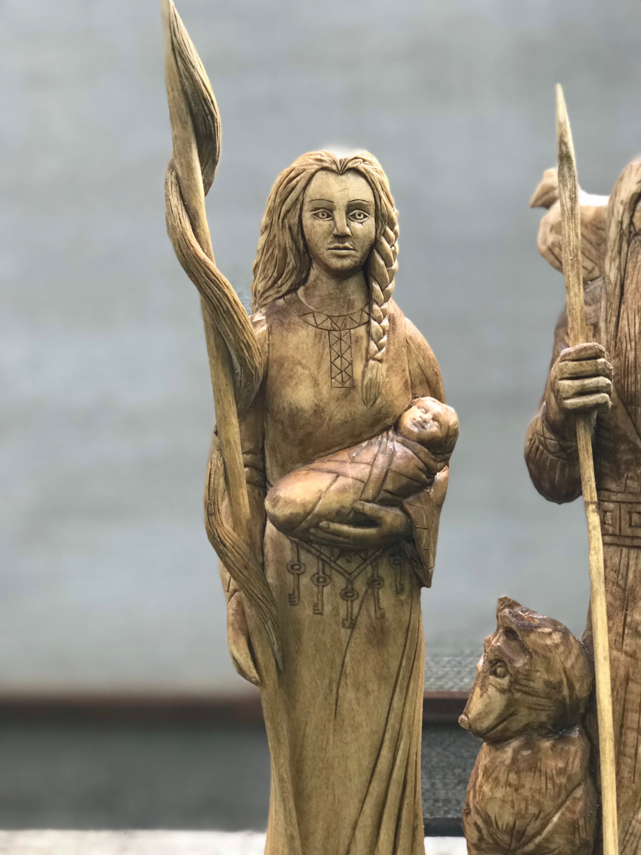 Frigg the Statue of Frigg Nordic Goddesse Scandinavian God | Etsy