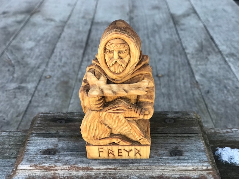 Freyr, the Statue of Freyr, Nordic Gods - Etsy
