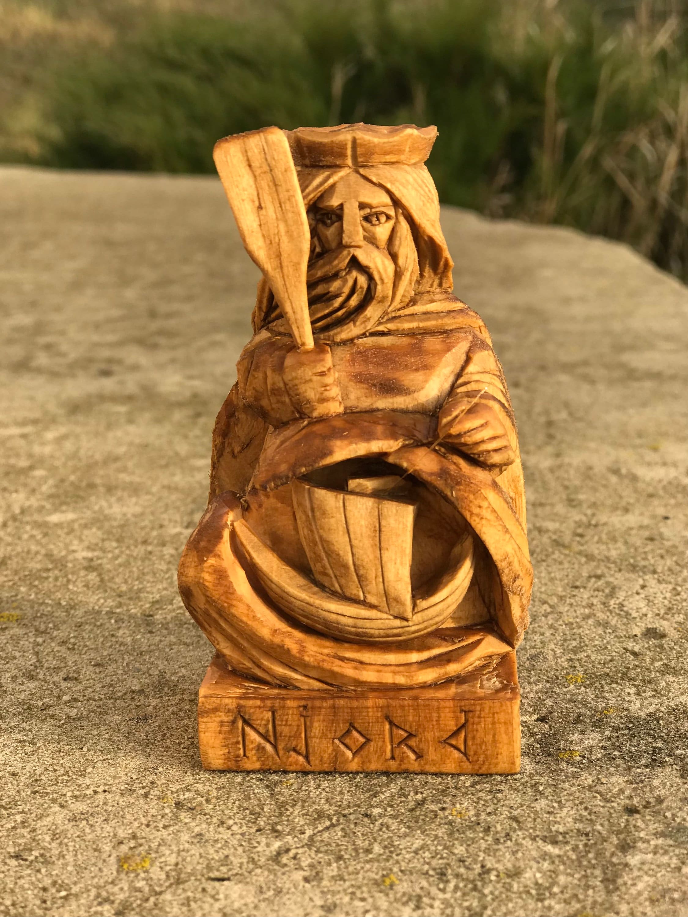 Njord the Statue of Njord Nordic God - Etsy