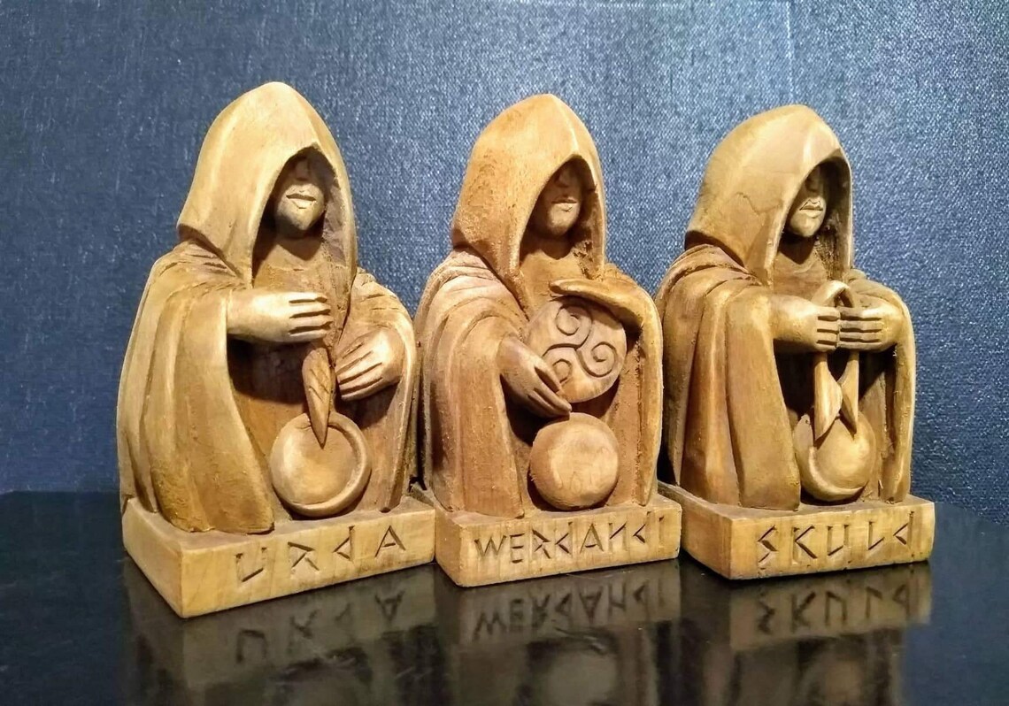 Norns Urda Verdandi Skuld the Nornir Nordic Gods Heathen - Etsy
