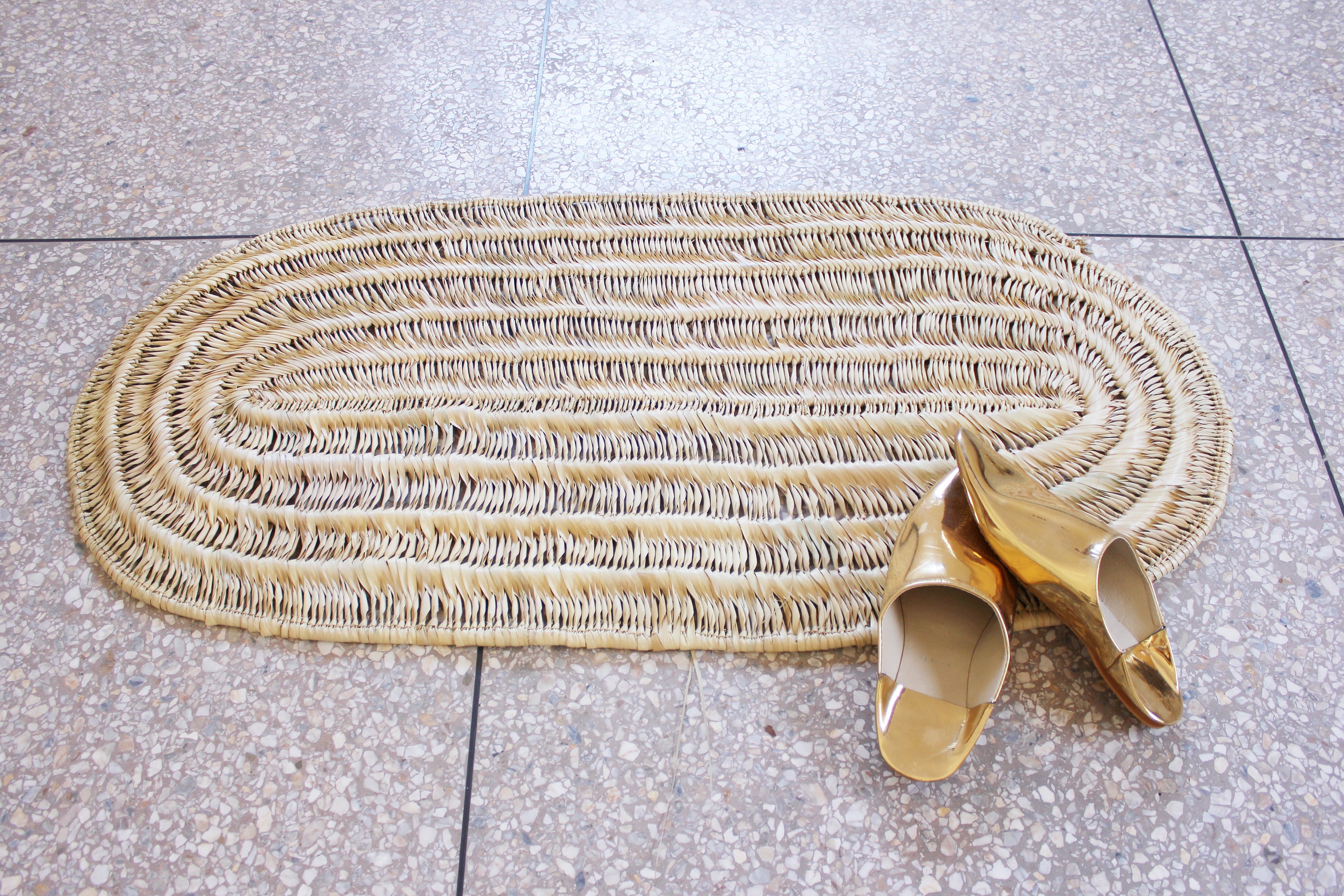 Hand Made Raffia Rug - Etsy UK