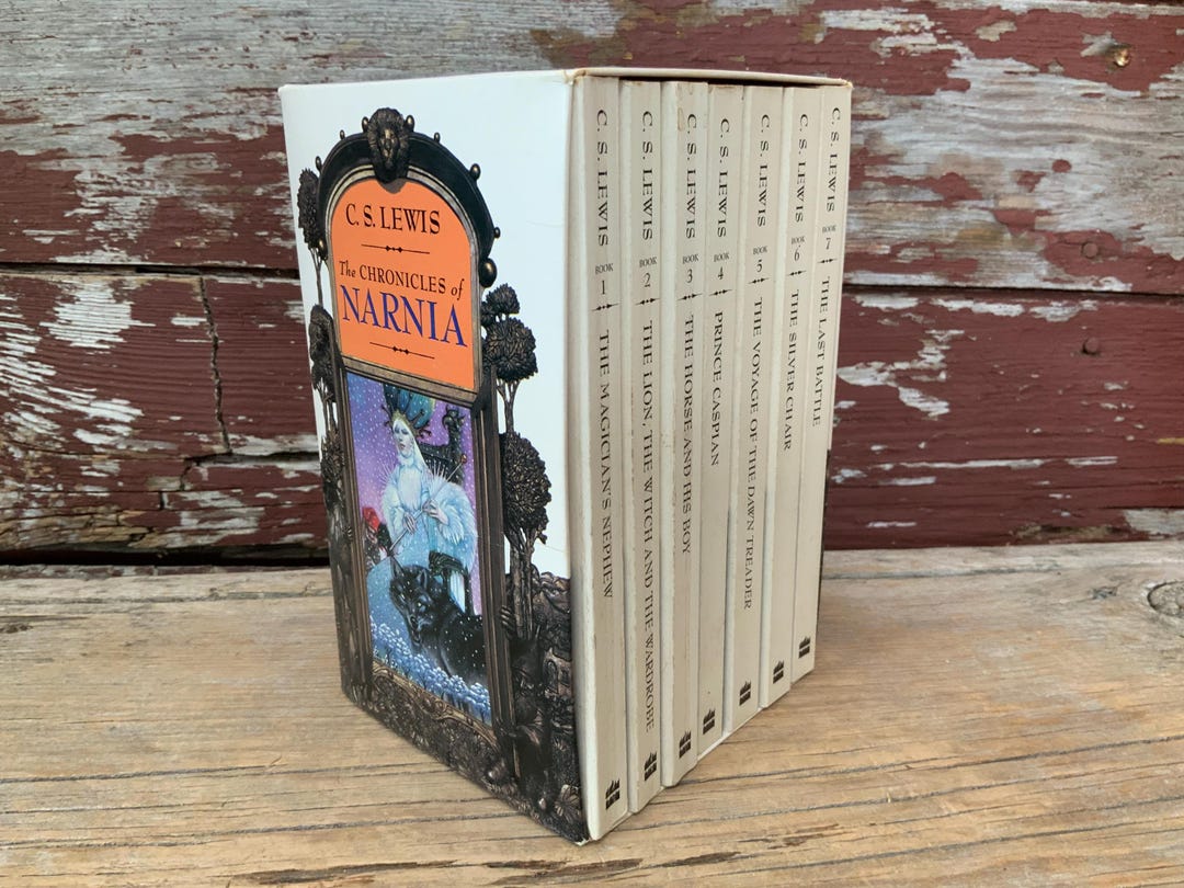 Box Set 1994 the Chronicles of Narnia 7 Book Set C.S. Lewis Collectible Books - Etsy