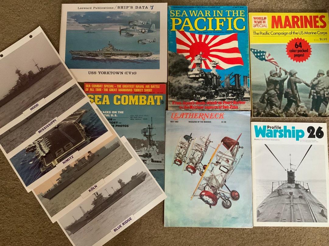 1970’s Military Bundle Marines Sea Combat Pacific Book Magazines War ...