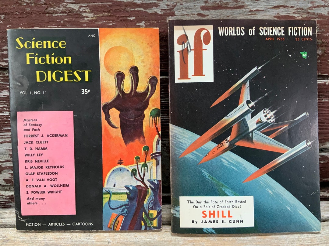 Science Fiction Vintage 1950s Pair Science Fiction Digest Volume 1 ...