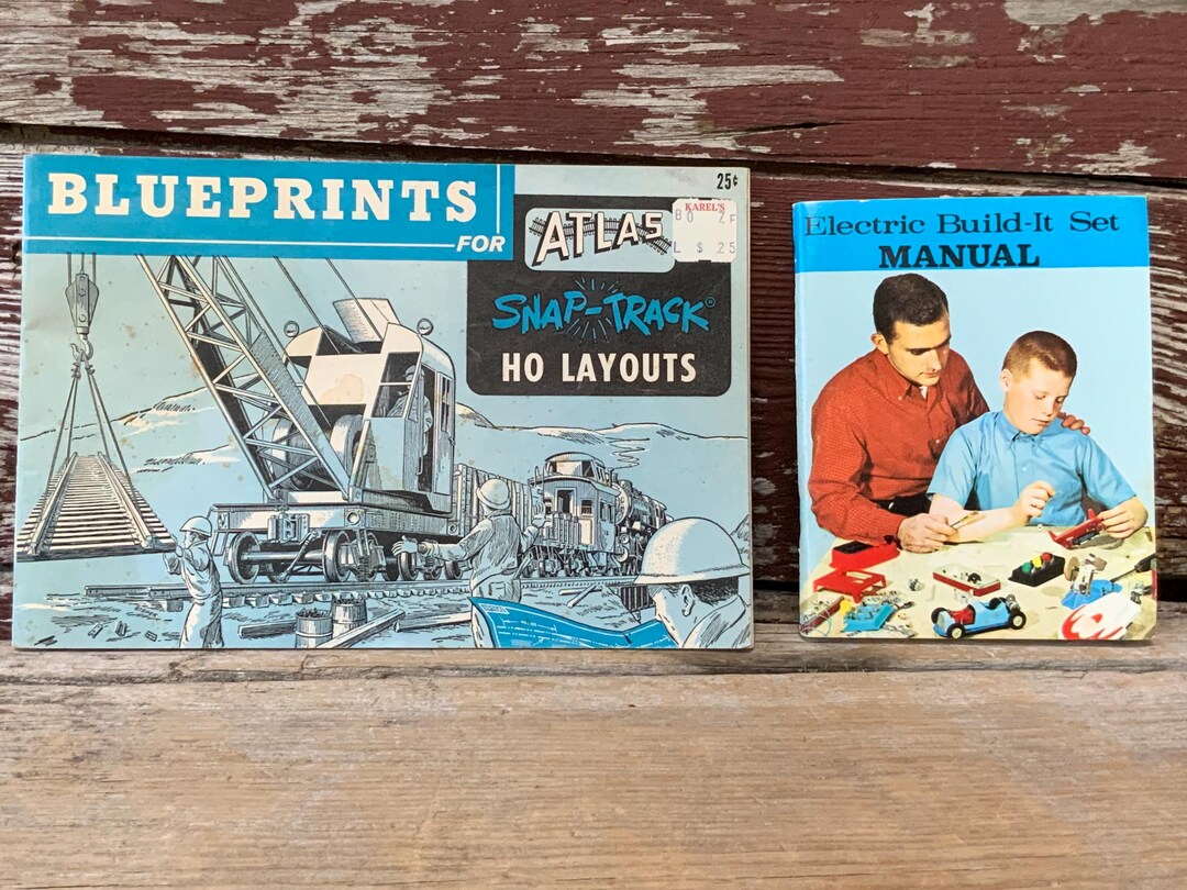 Toy Manuals 1950’s Blueprints for Atlas Snap Track HO Layouts Electric ...