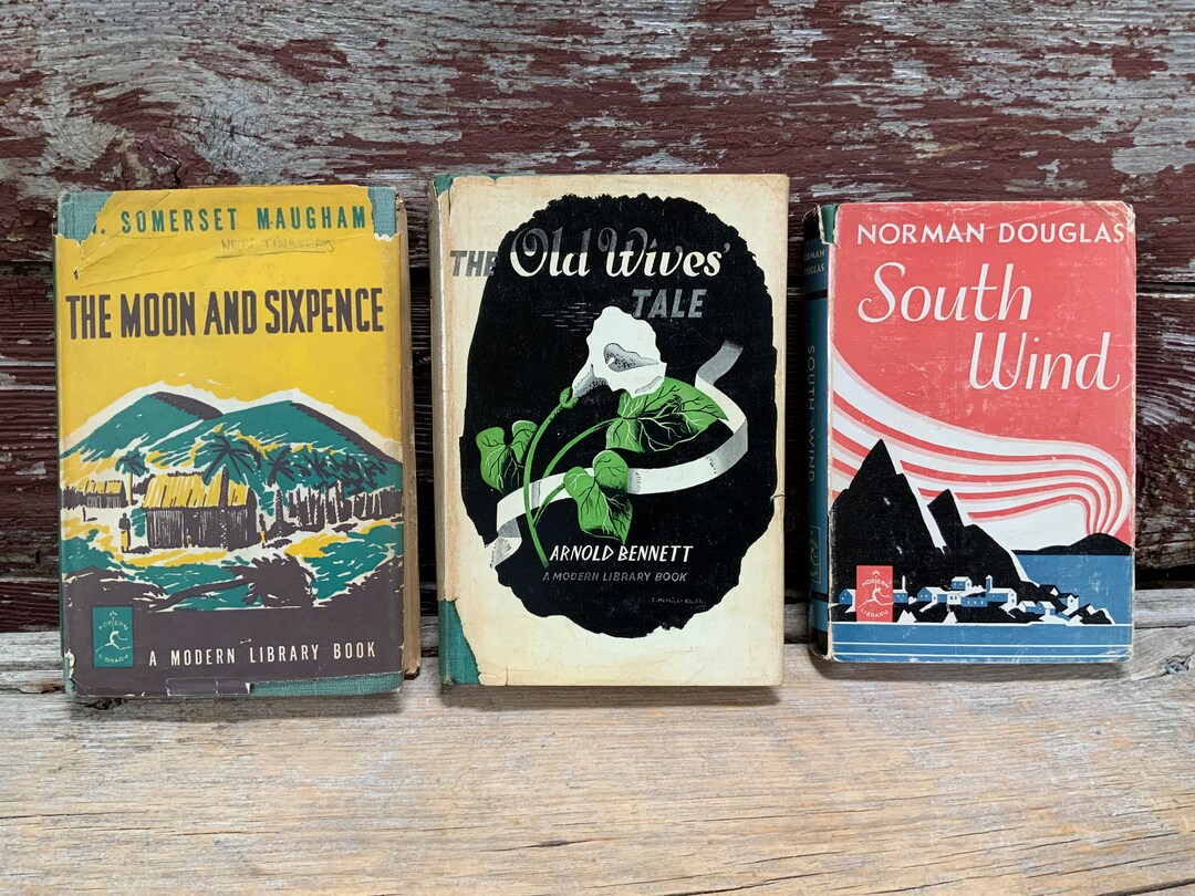 Book Bundle 3 Modern Library Classics South Wind Old Wives Tale Moon ...