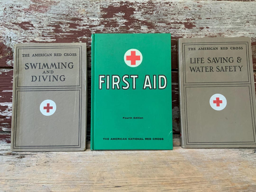 Red Cross Book Bundle First Aid Swimming and Diving Life Saving & Water ...