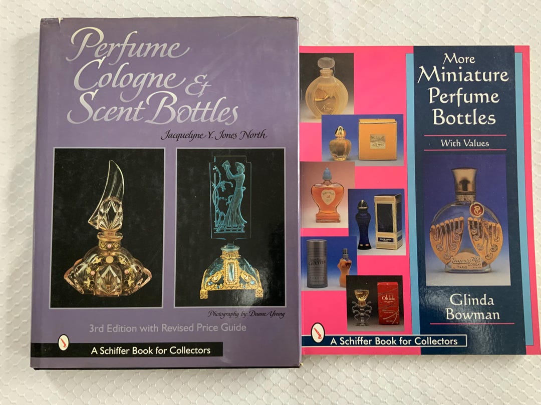 Pair Perfume Books Scent Bottles Miniatures Commercial Perfume ...