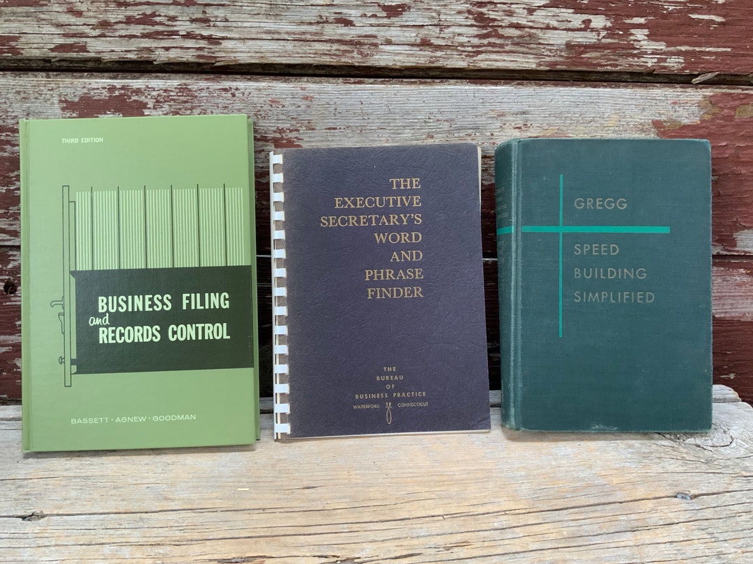 Book Bundle! 1960’s Vintage Textbooks Gregg Shorthand Business Filing ...