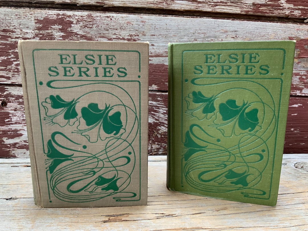 Pair Elsie Books 19th Century Girls Adventure Southern Plantation ...