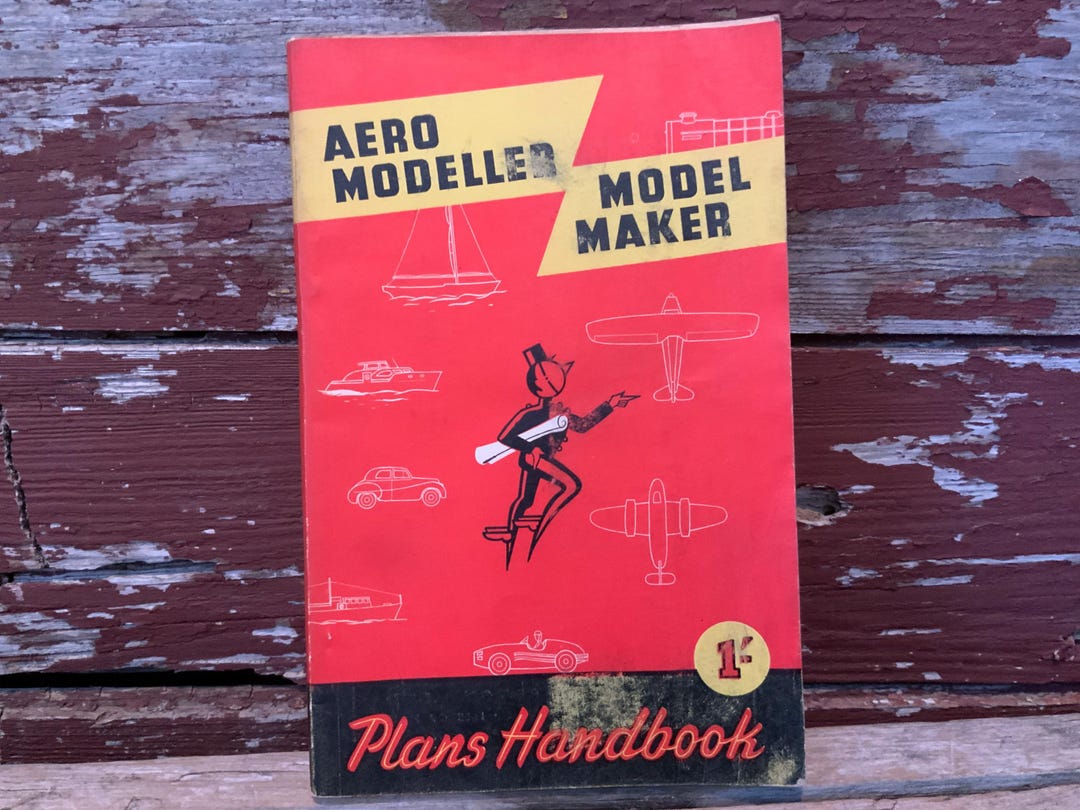1950’s Aero Modeller Model Maker Plans Handbook Published in UK England ...