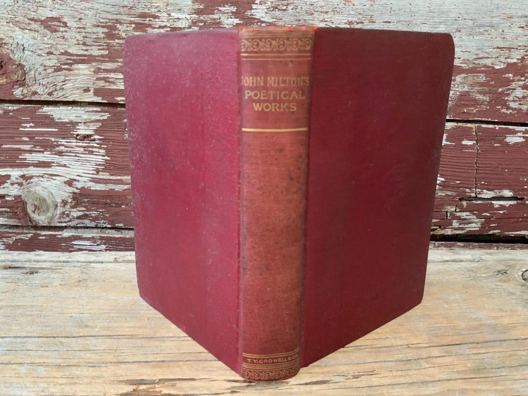 1892 John Milton’s Poetical Works Paradise Lost Antiquarian Collectible ...