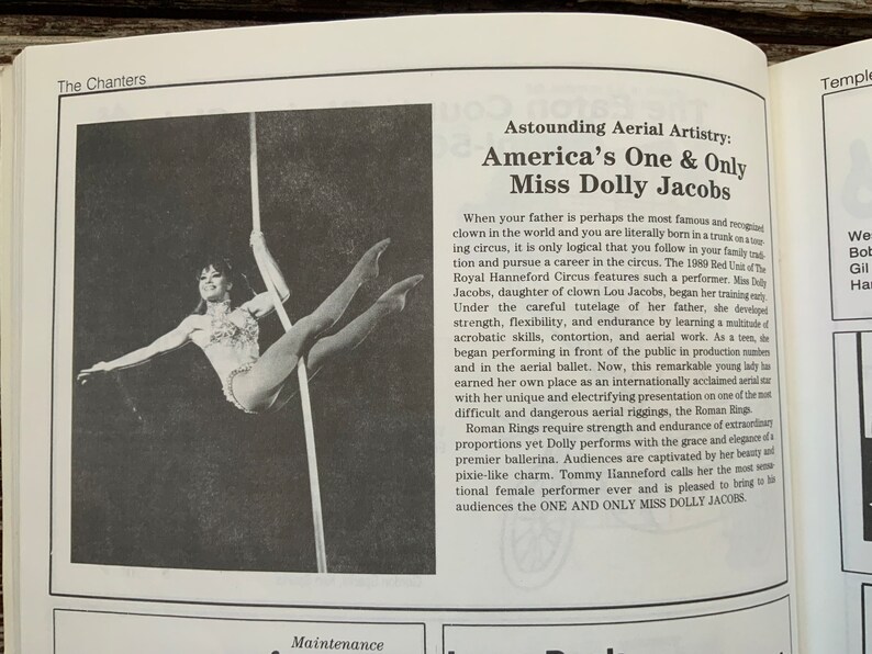 Set of Vintage Saladin Shrine Circus Programs 1980s Trapeze - Etsy