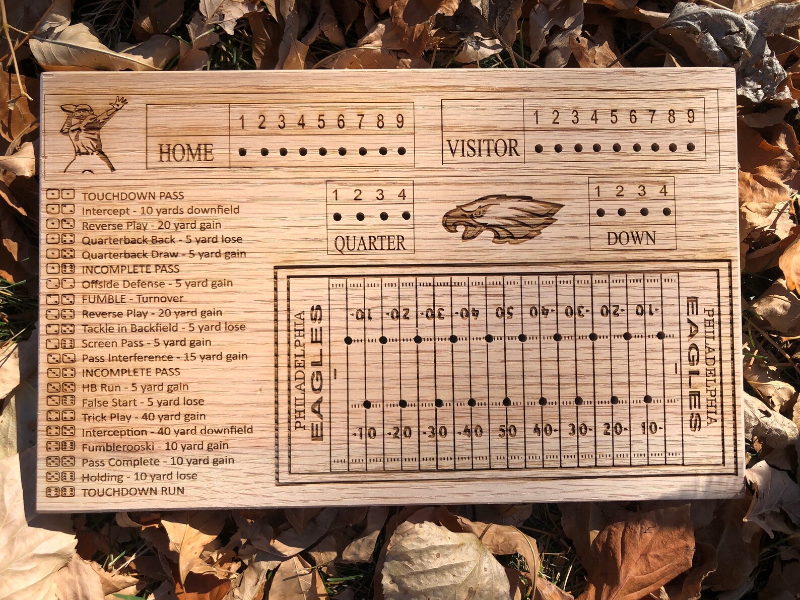 Dice Football Board Game US and Canadian Football Fields Game - Etsy