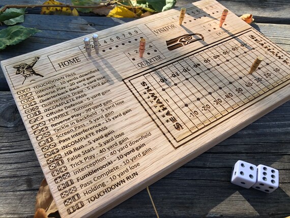 Dice Football Board Game US and Canadian Football Fields Game - Etsy