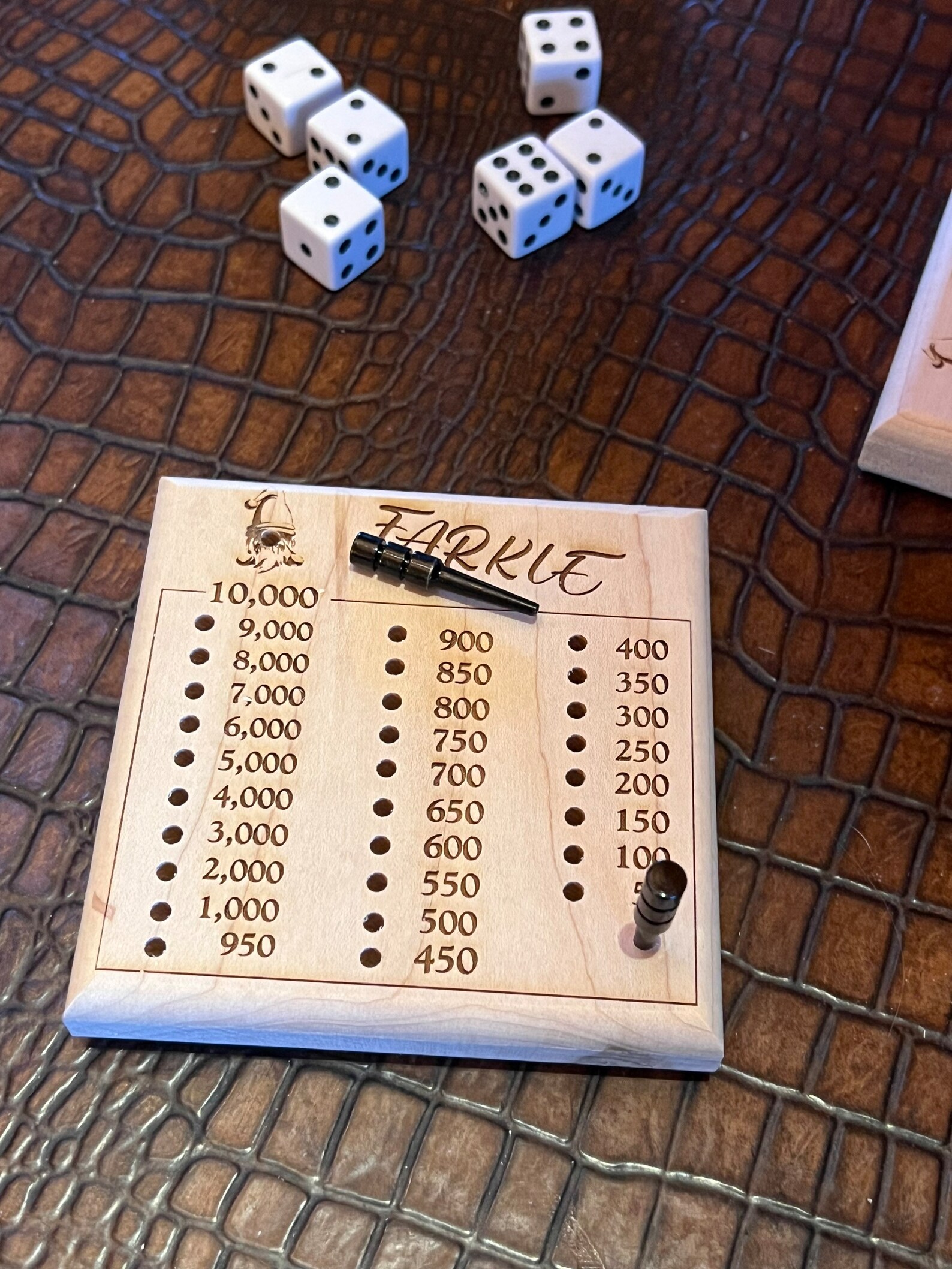 Individual Farkle Score Board, Personal Score Boards, Dice Game Wooden ...