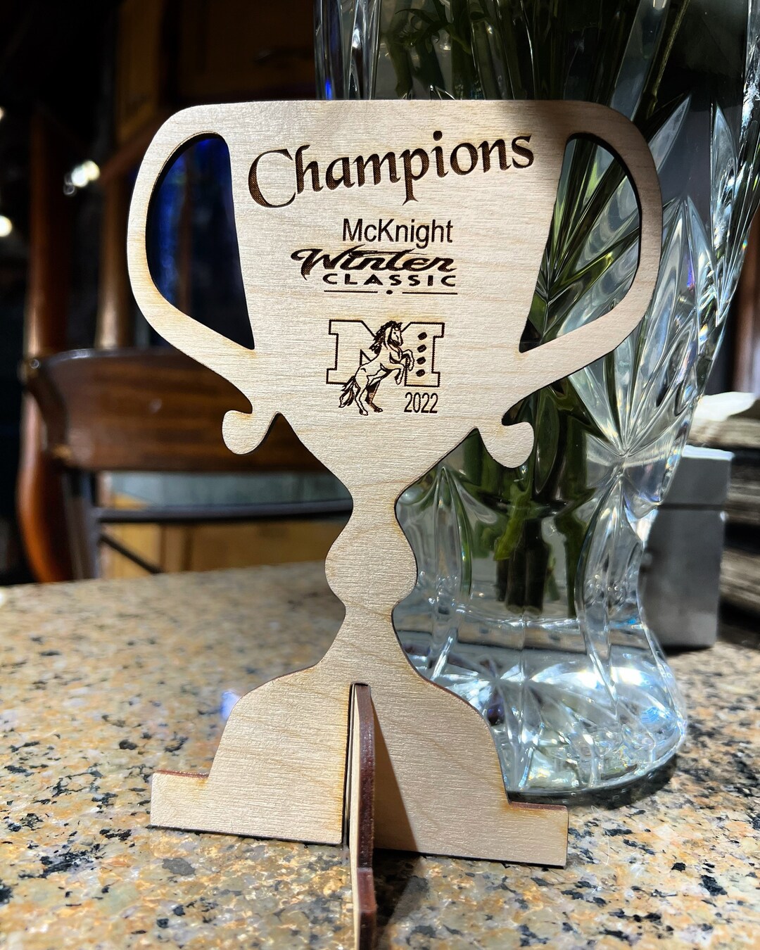 Eco Friendly Trophys, Engraved Team Award Trophy, Customized Wooden ...