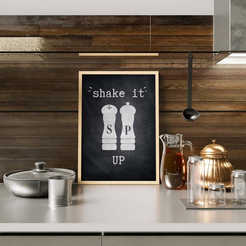 Shake It up Printable Artwork, Instant Digital Download, Kitchen Art ...