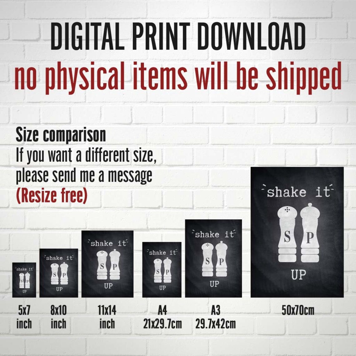 Shake It up Printable Artwork Instant Digital Download - Etsy