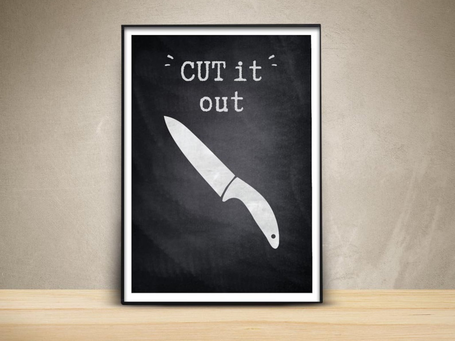 Cut It Out Printable Artwork Instant Digital Download - Etsy