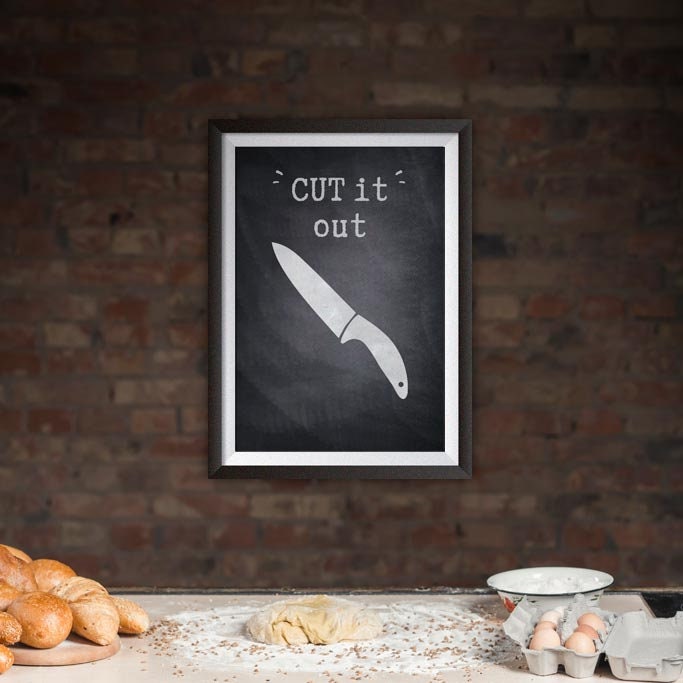 Cut It Out Printable Artwork Instant Digital Download - Etsy