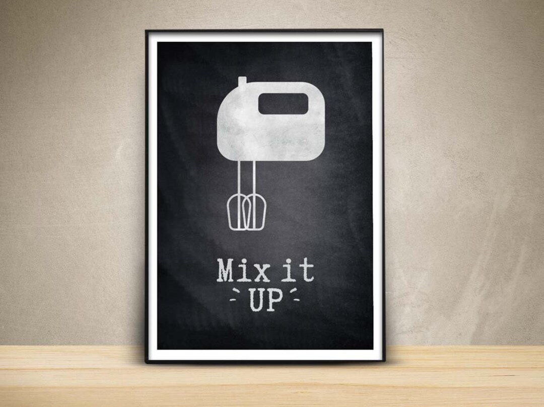 Mix It up Printable Artwork, Instant Digital Download, Kitchen Art ...
