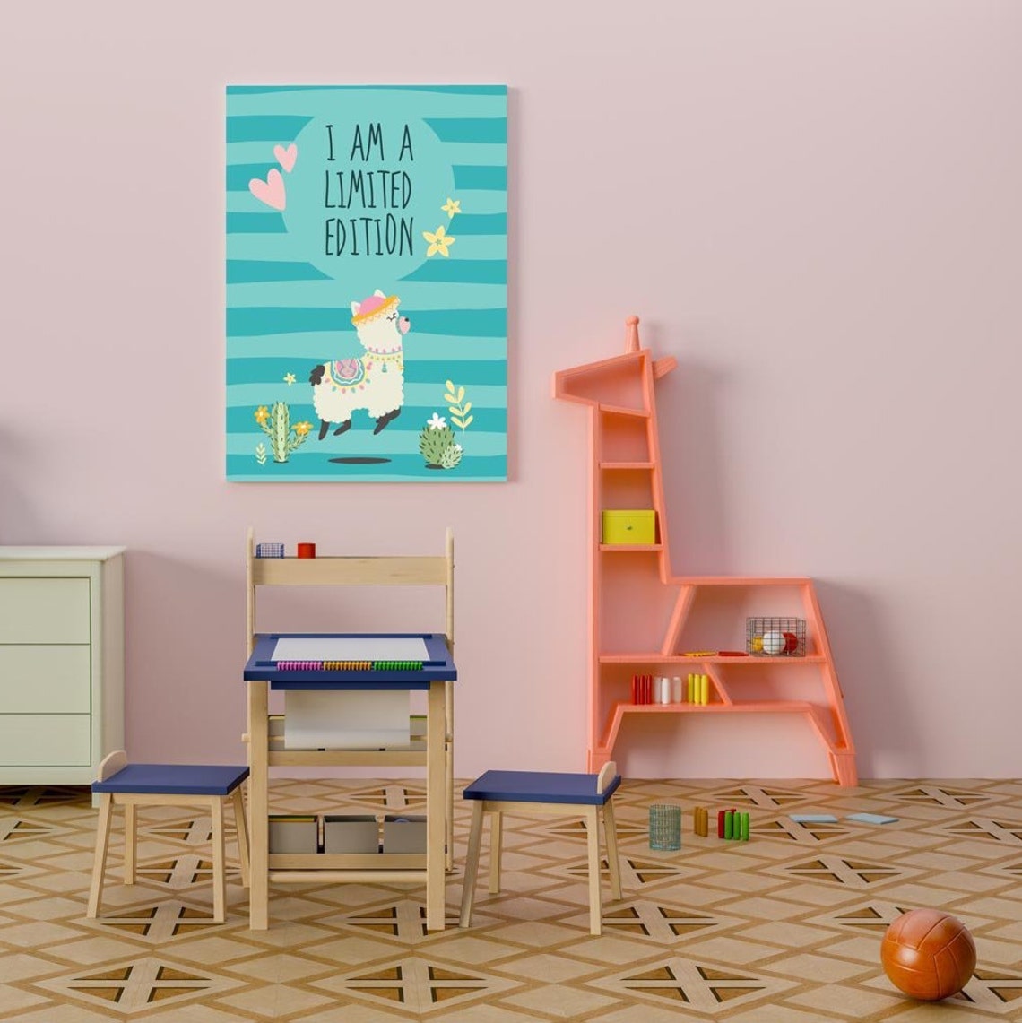 Llama Nursery Print, Nursery Art, Instant Download Printable Nursery ...