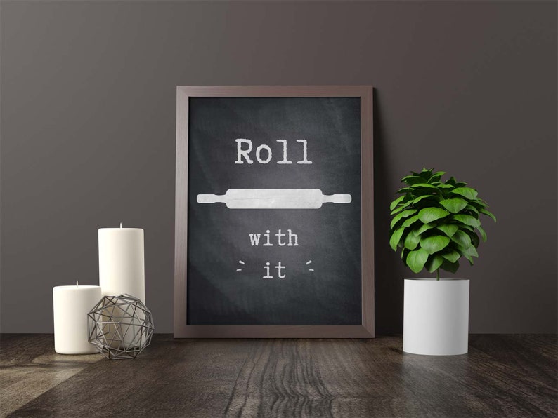Roll With It Printable Artwork Instant Digital Download - Etsy
