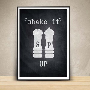 Shake It up Printable Artwork, Instant Digital Download, Kitchen Art ...