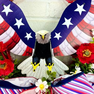 Patriotic Eagle Wreath, Patriotic Wreath, 4th of July Wreath, Eagle ...