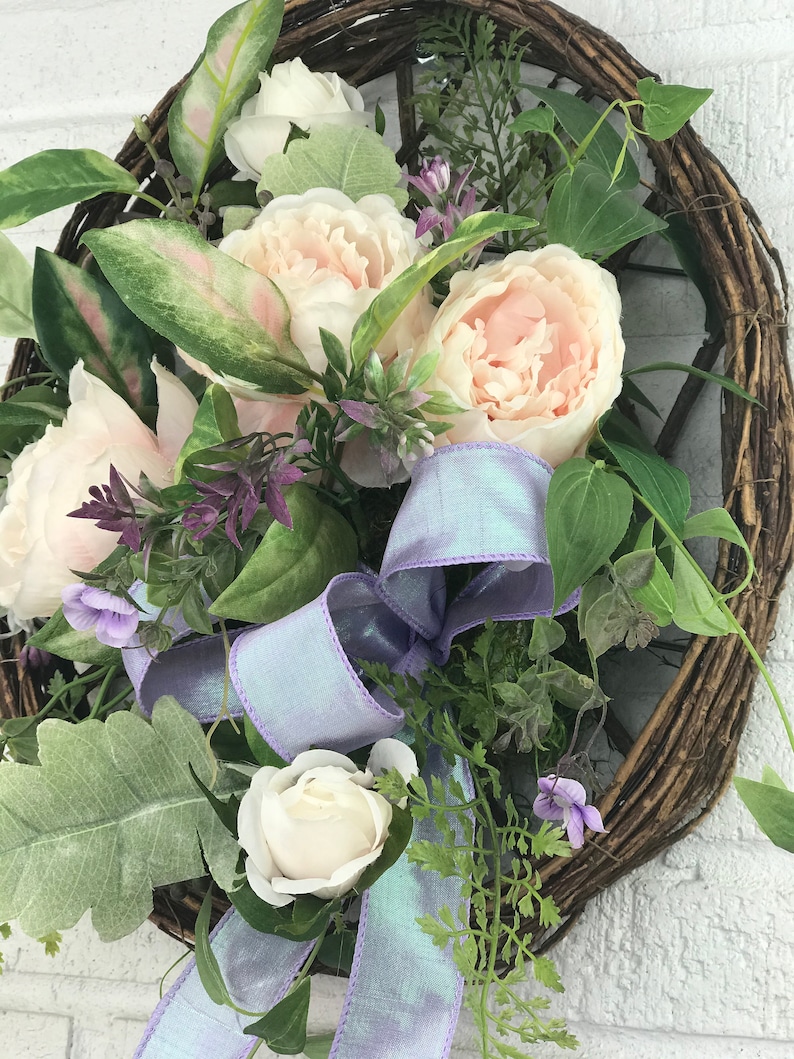 Oval Grapevine Basket for Home Decor Everyday Wreath Rustic | Etsy